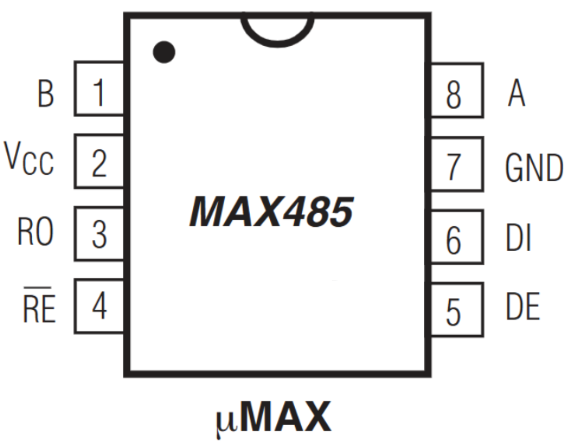 MAX485 IC Pinout, Application and MAX485 Module Board - Latest ...